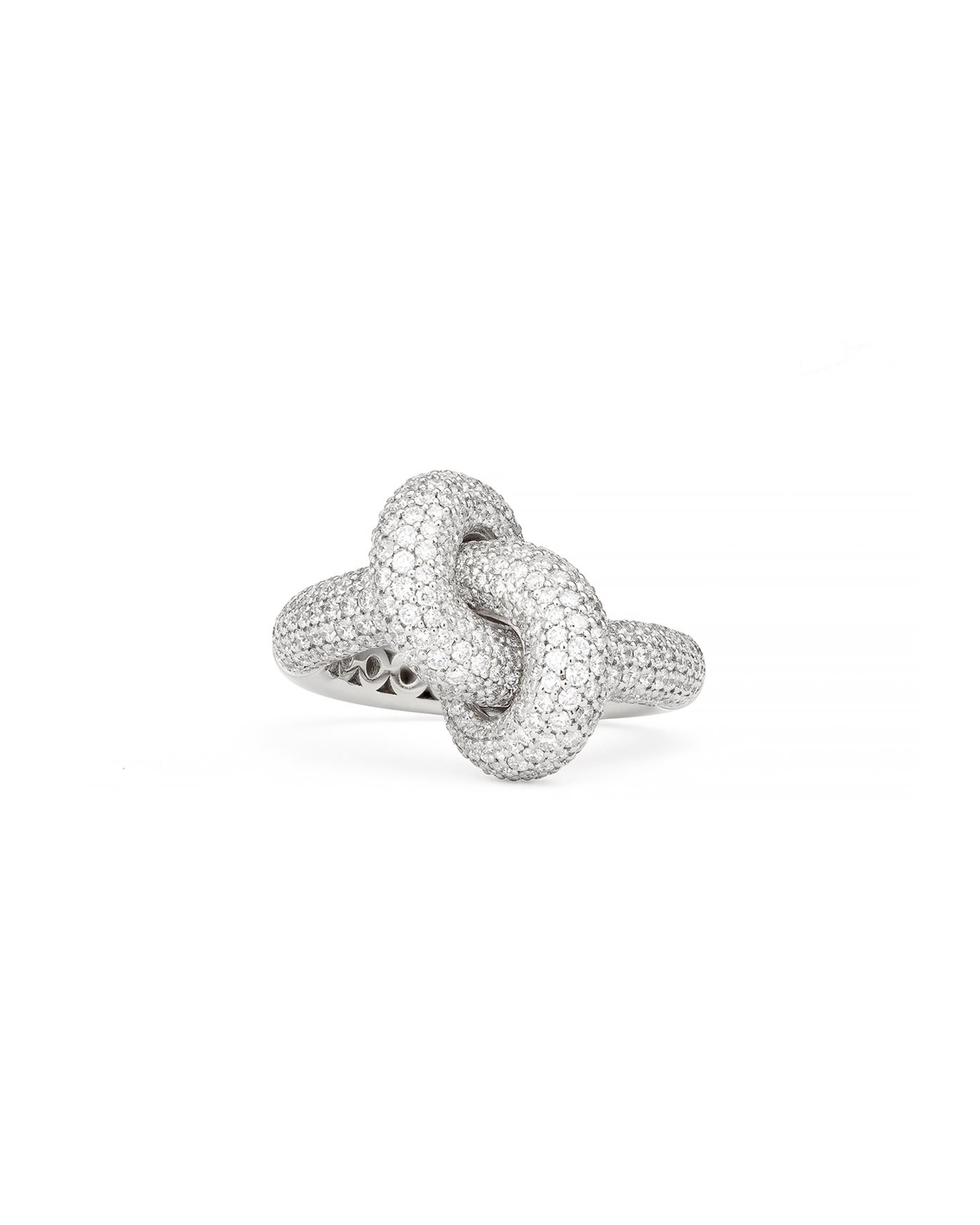 Engelbert - Ring legacy knot medium and white diamond vitguld | NK