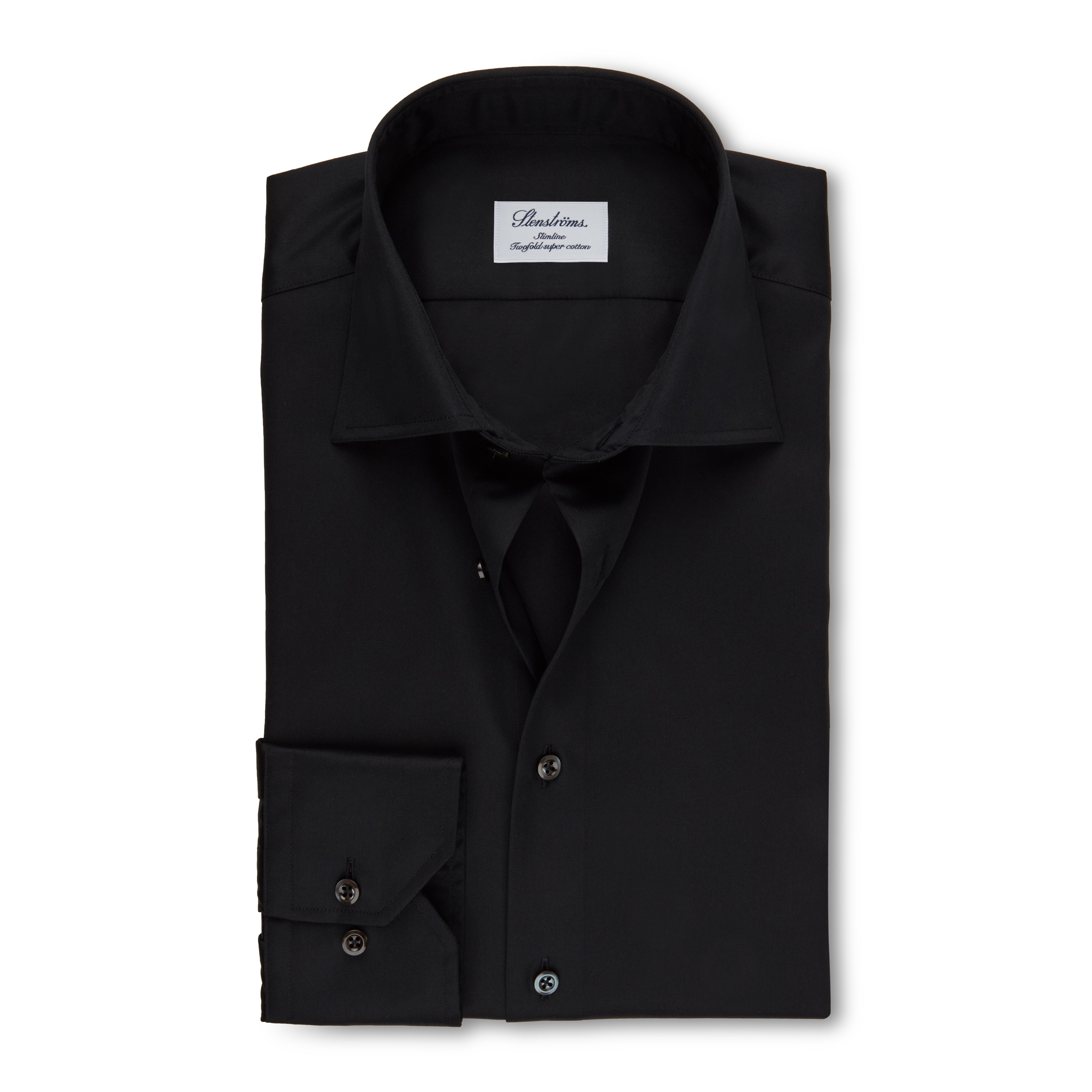 Stenströms - Skjorta new slimline moderate cut away svart | NK