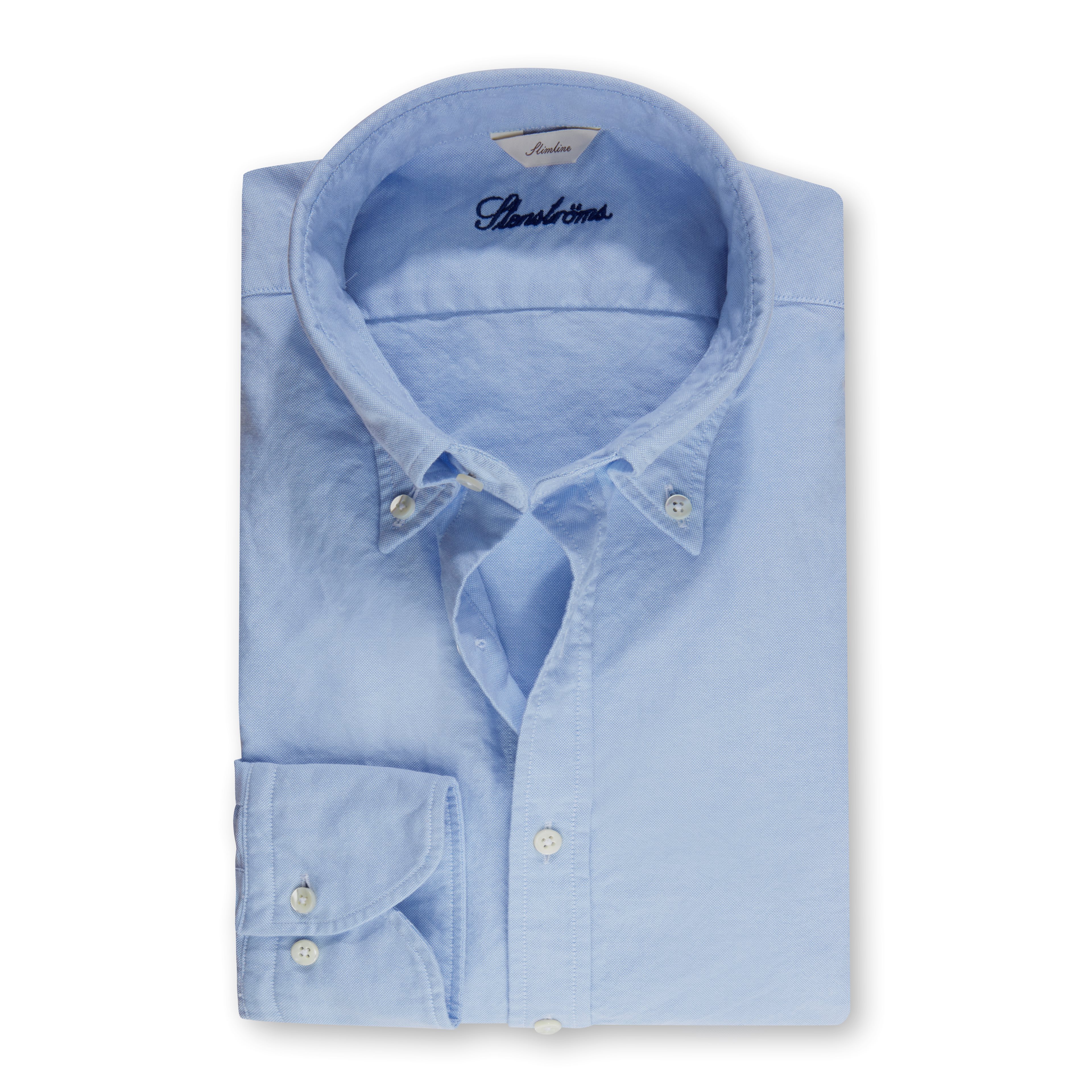 Stenströms - Skjorta new slimline tvättad oxford blå | NK