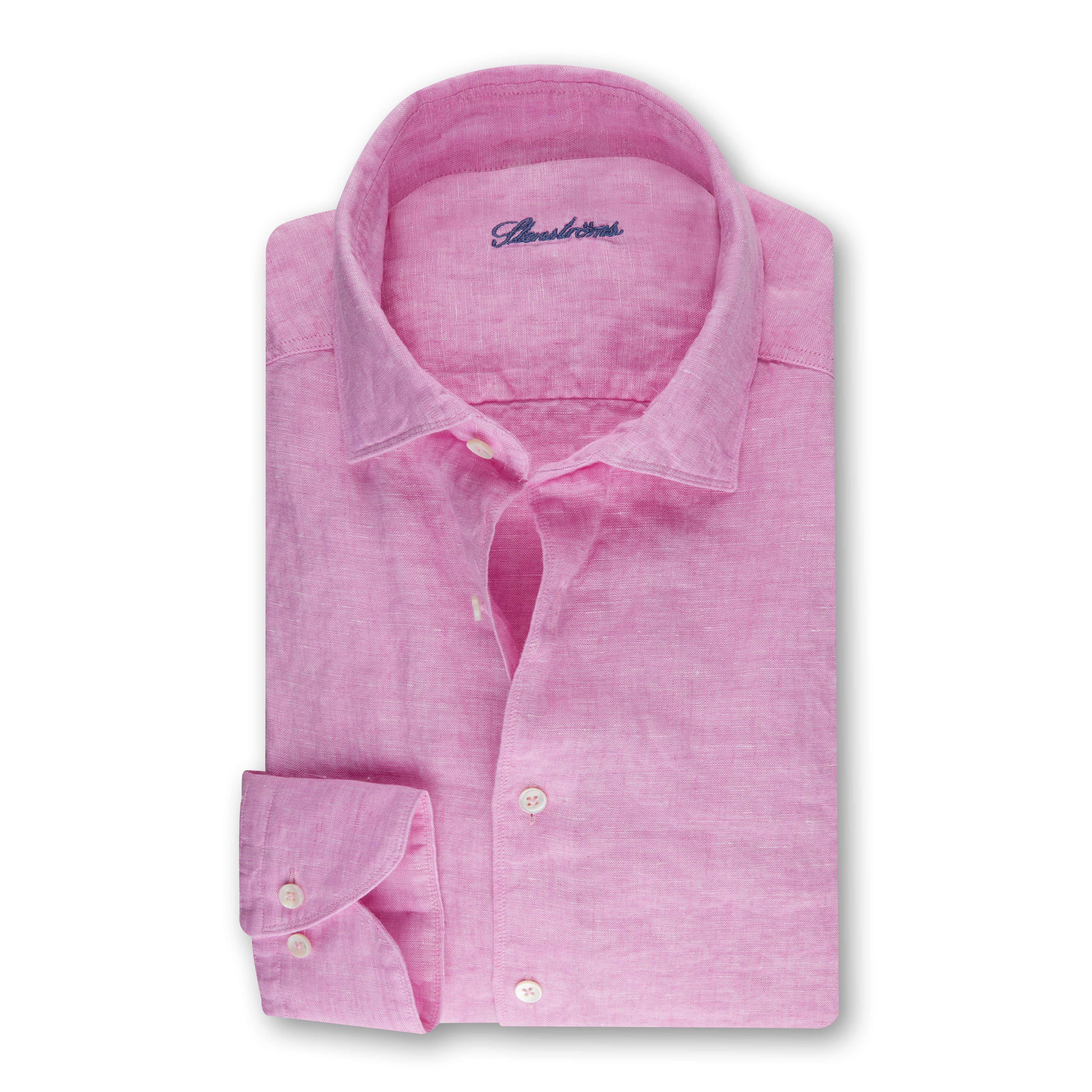 Stenströms - Skjorta new slimline casual linneskjorta rosa | NK