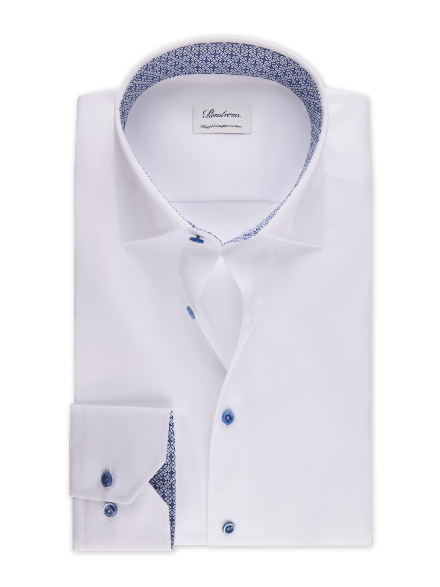 Stenströms - Skjorta kontrast new slimline vit | NK