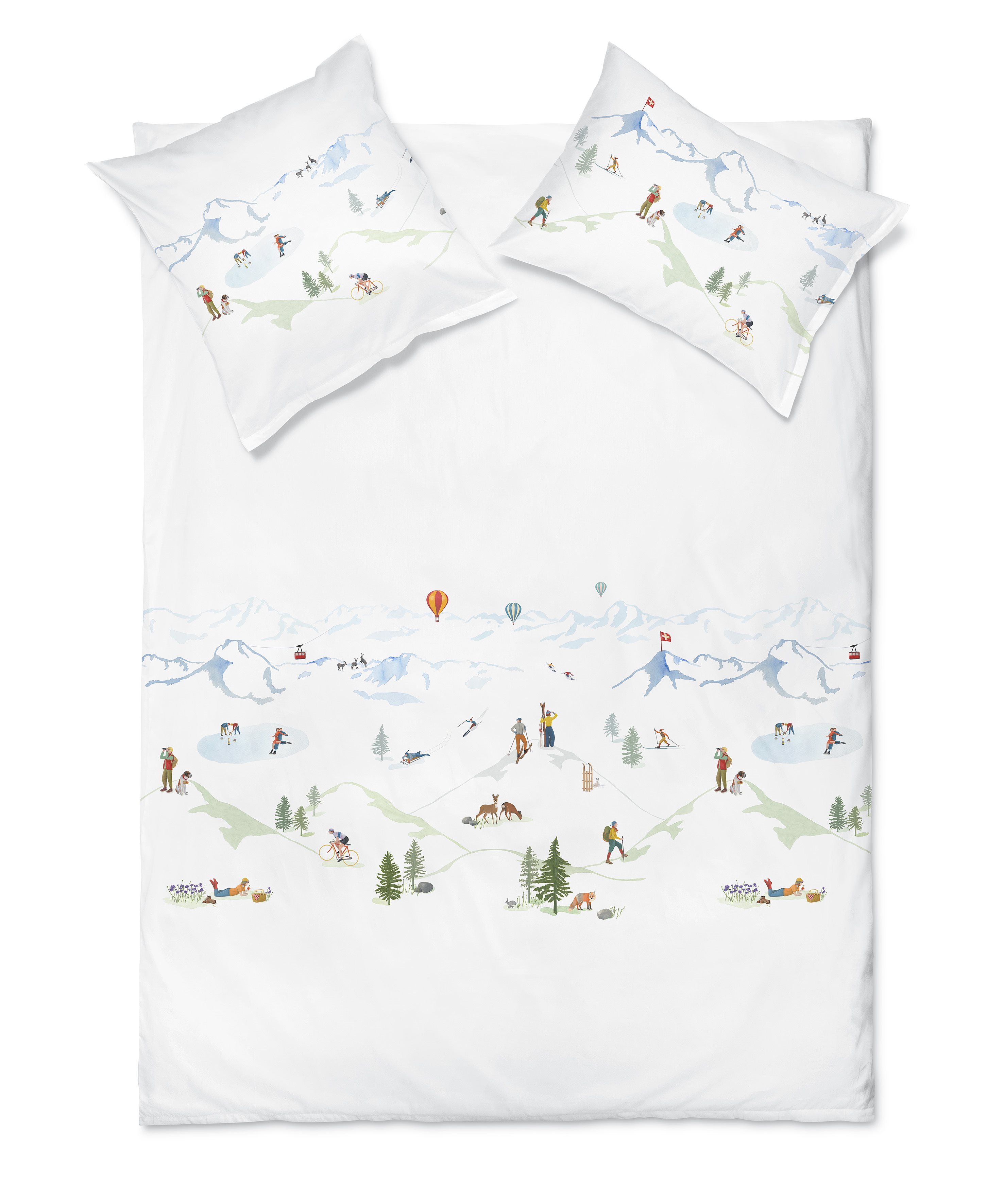 Schlossberg - Alpina påslakan blanc 220x220 cm | NK