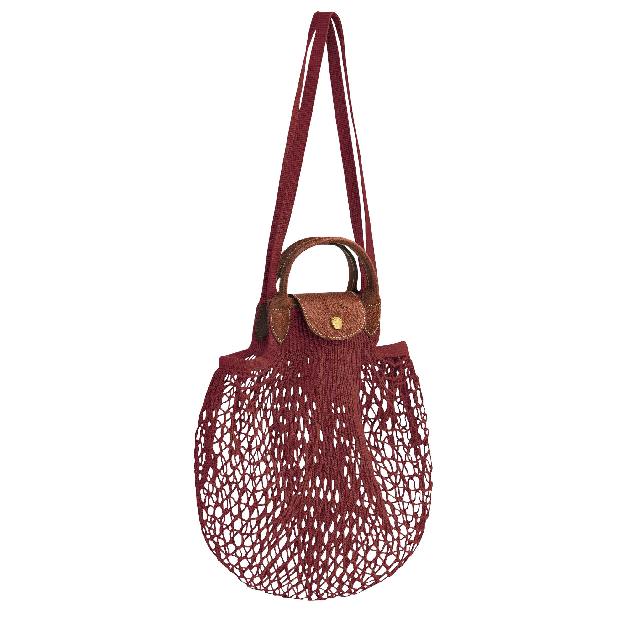 Longchamp - Väska le pliage filet xs mahogany | NK