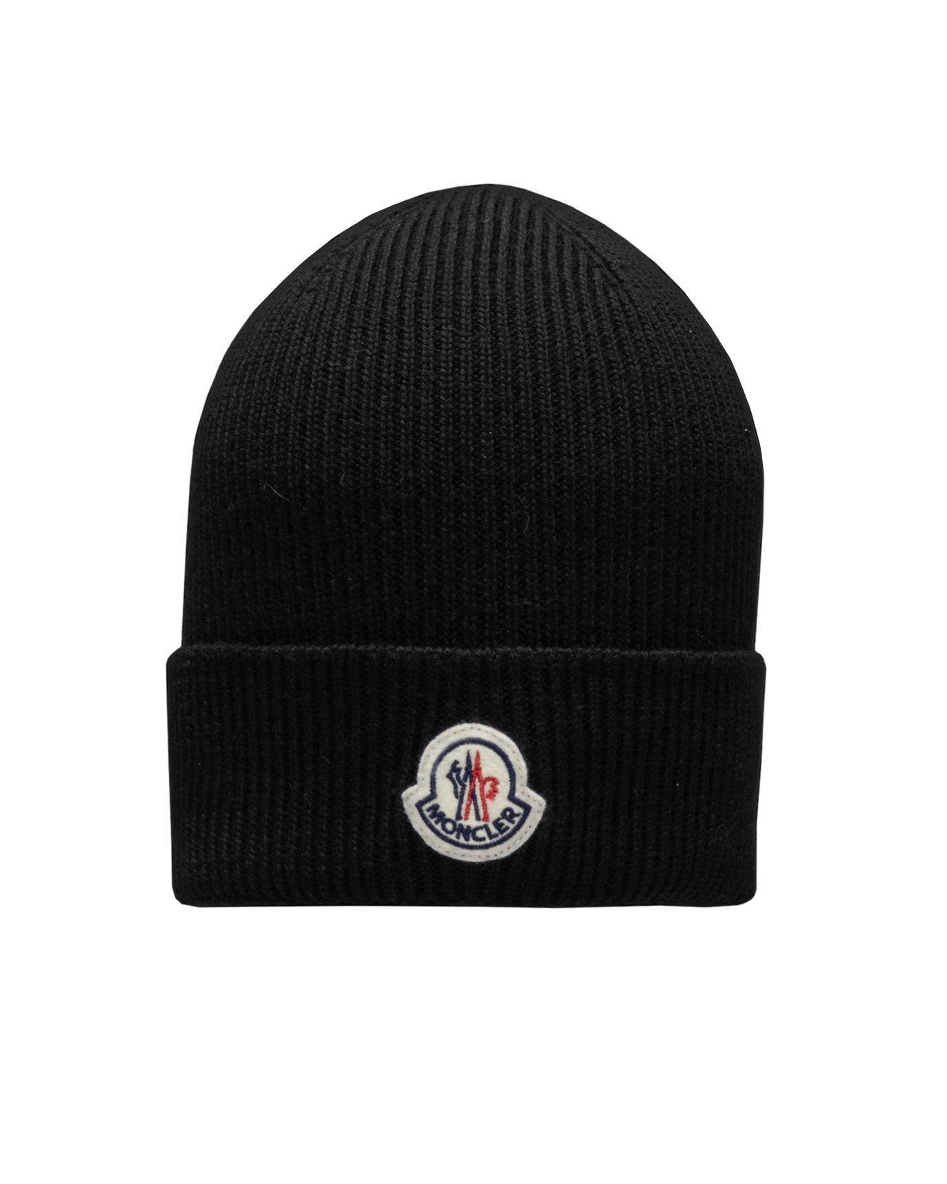 Moncler - Mössa wool logo svart | NK