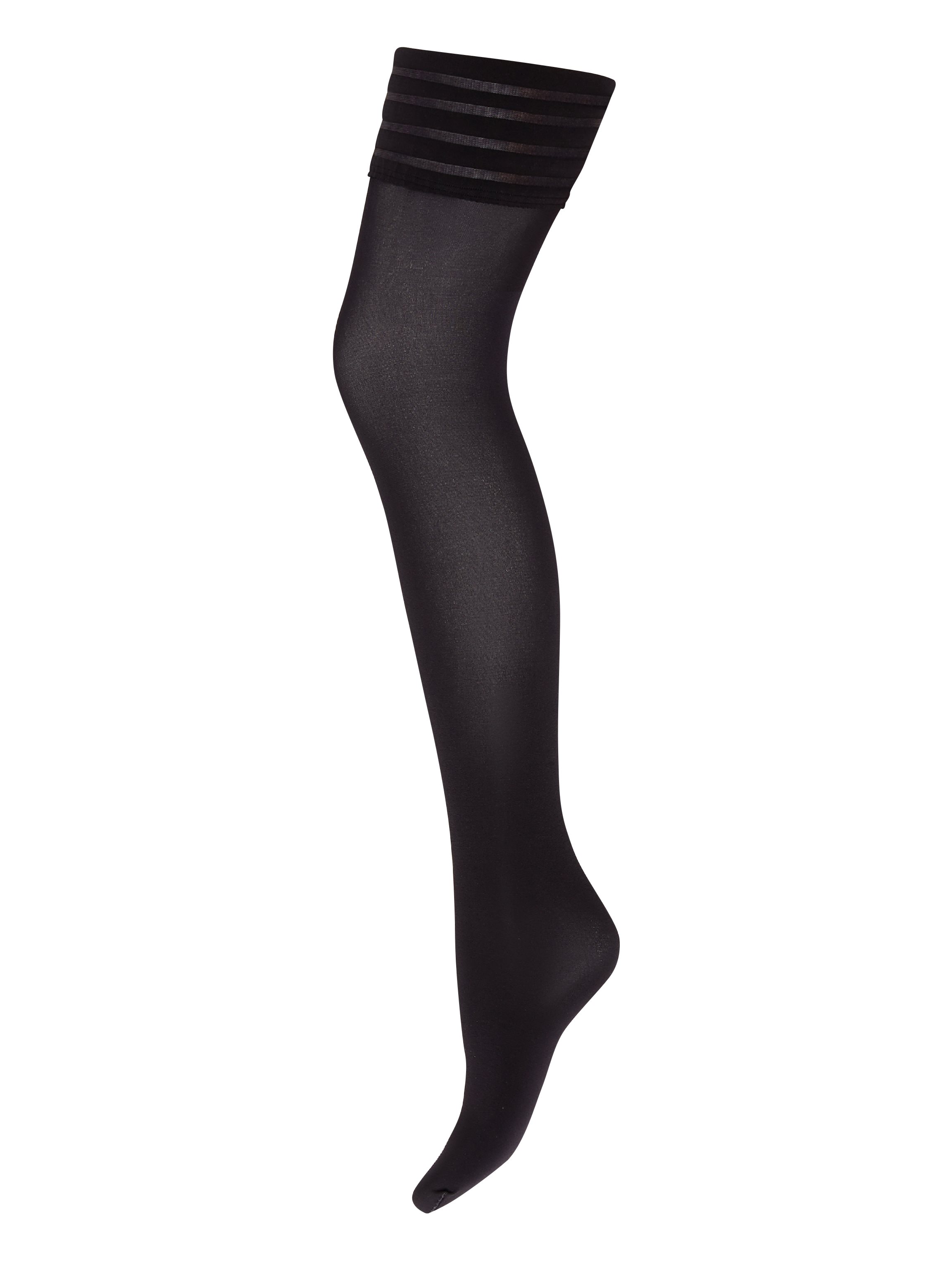 Wolford - Strumpor stay up velvet de lux 50 svart | NK