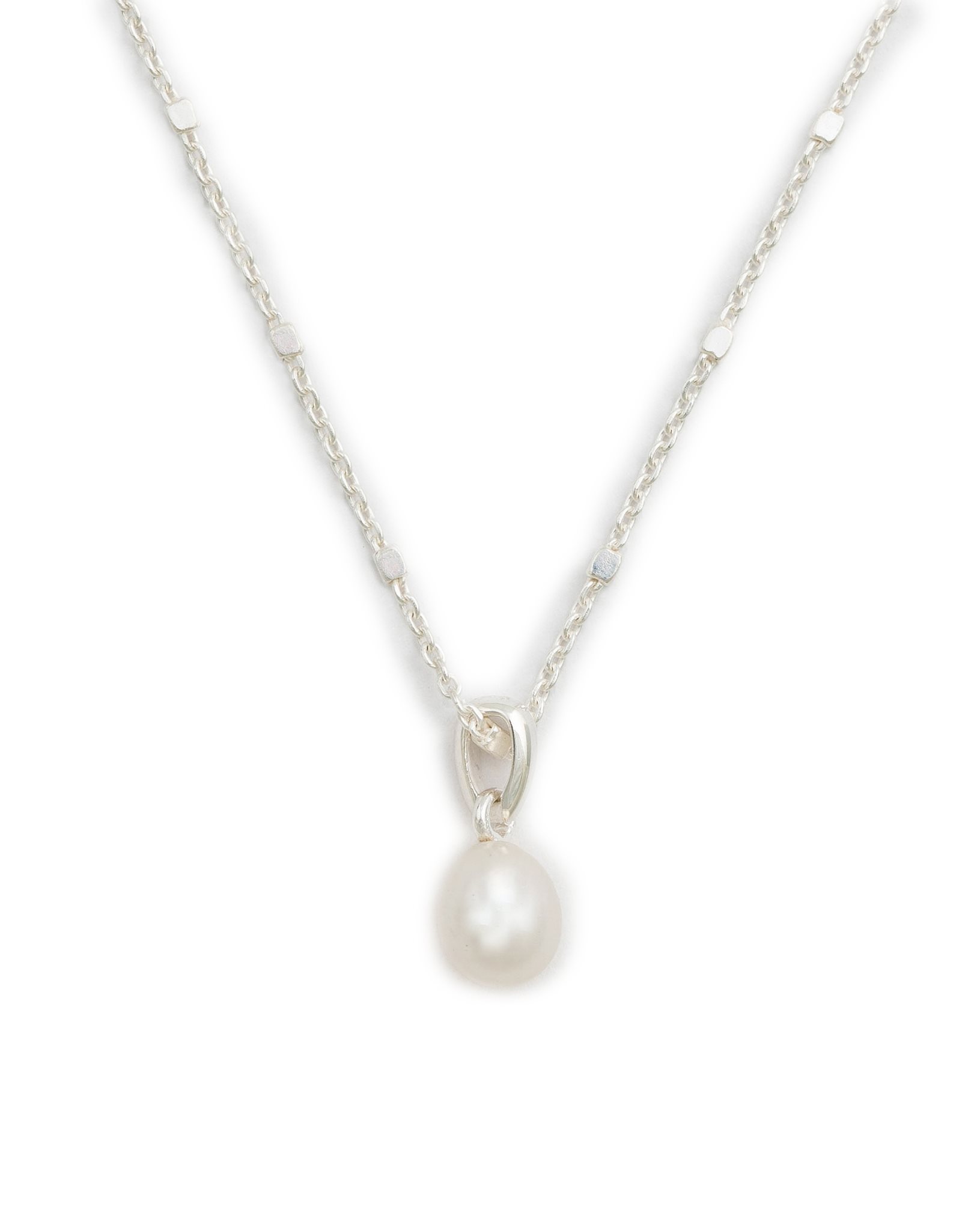 Syster P - Halsband treasure single pearl silver | NK