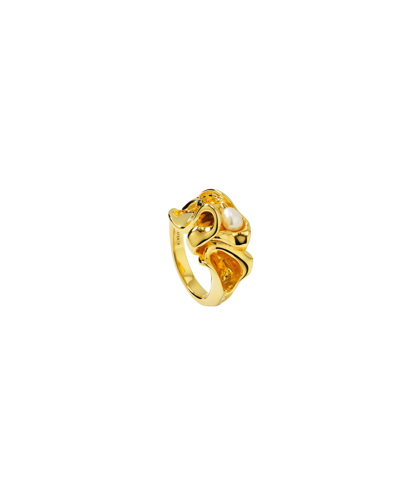Syster P - Ring moulded big guld | NK