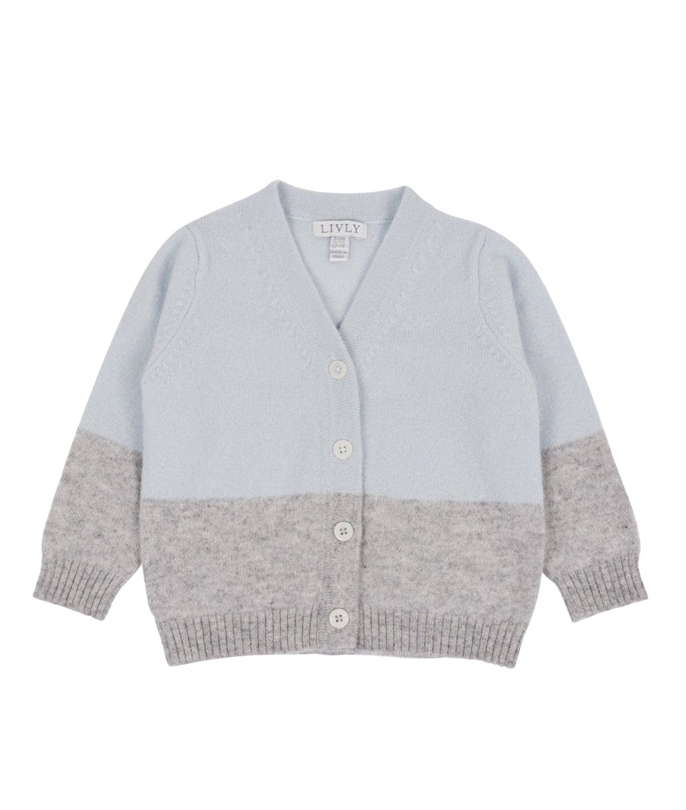 Livly - Kofta v-neck cashmere light blue | NK