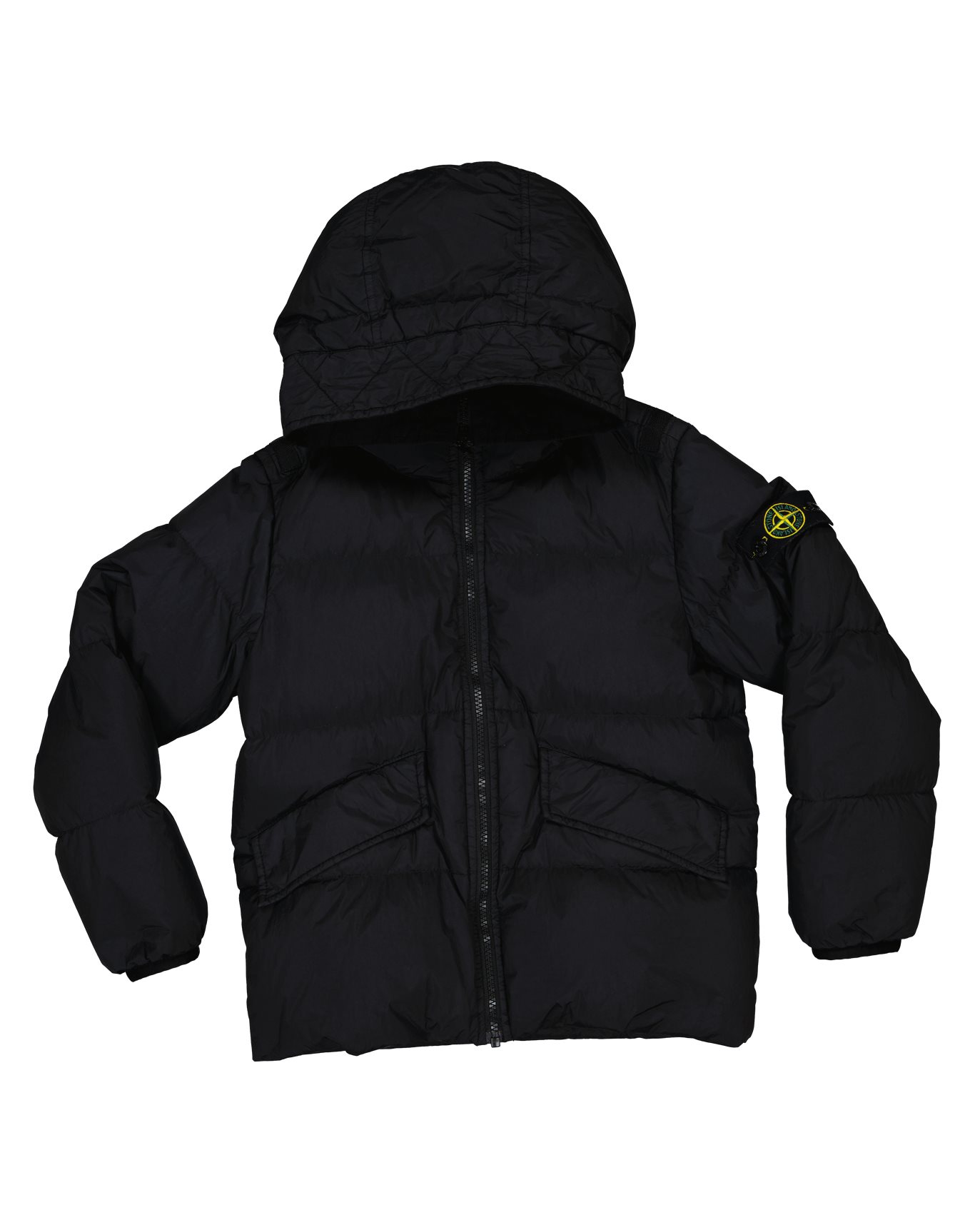 Stone Island - Jacka hooded down black | NK