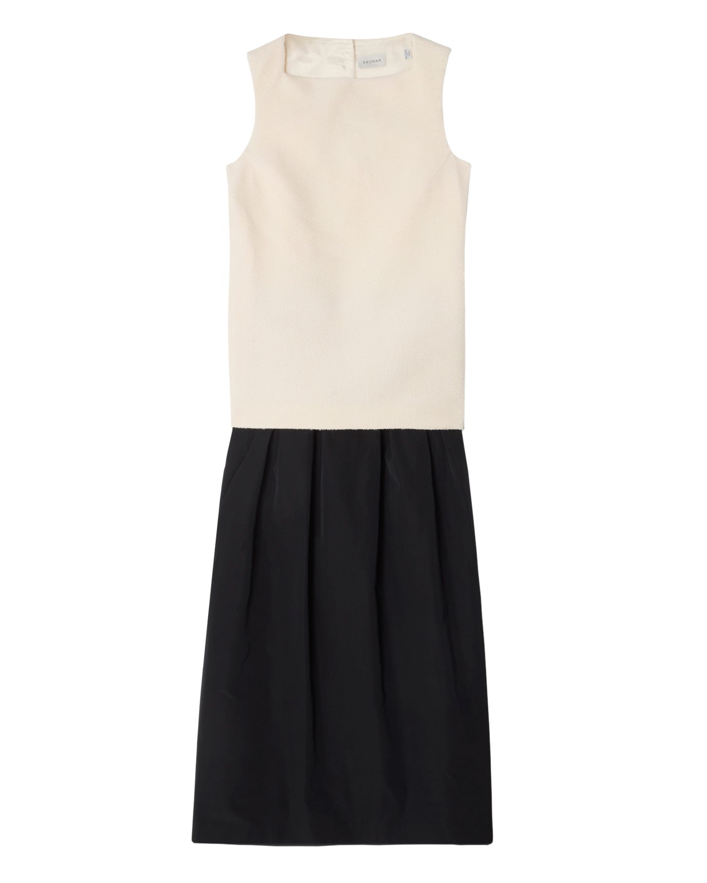 Dagmar - Klänning two tone cream white/ black | NK