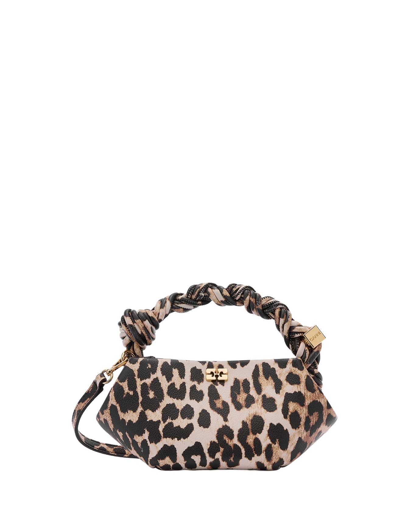 Ganni - Handväska bou mini grained leo almond milk | NK