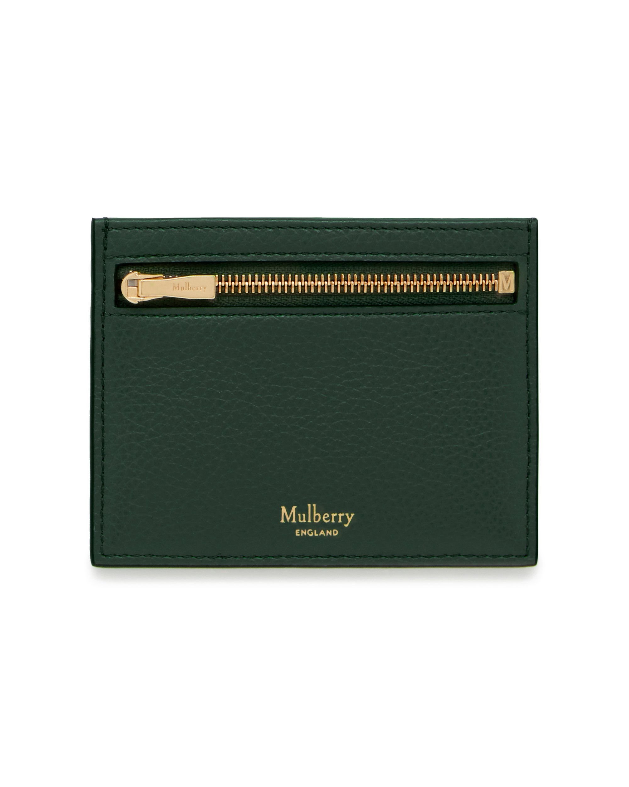 Mulberry - Zipped credit card slip mulberry green small classic grain | NK
