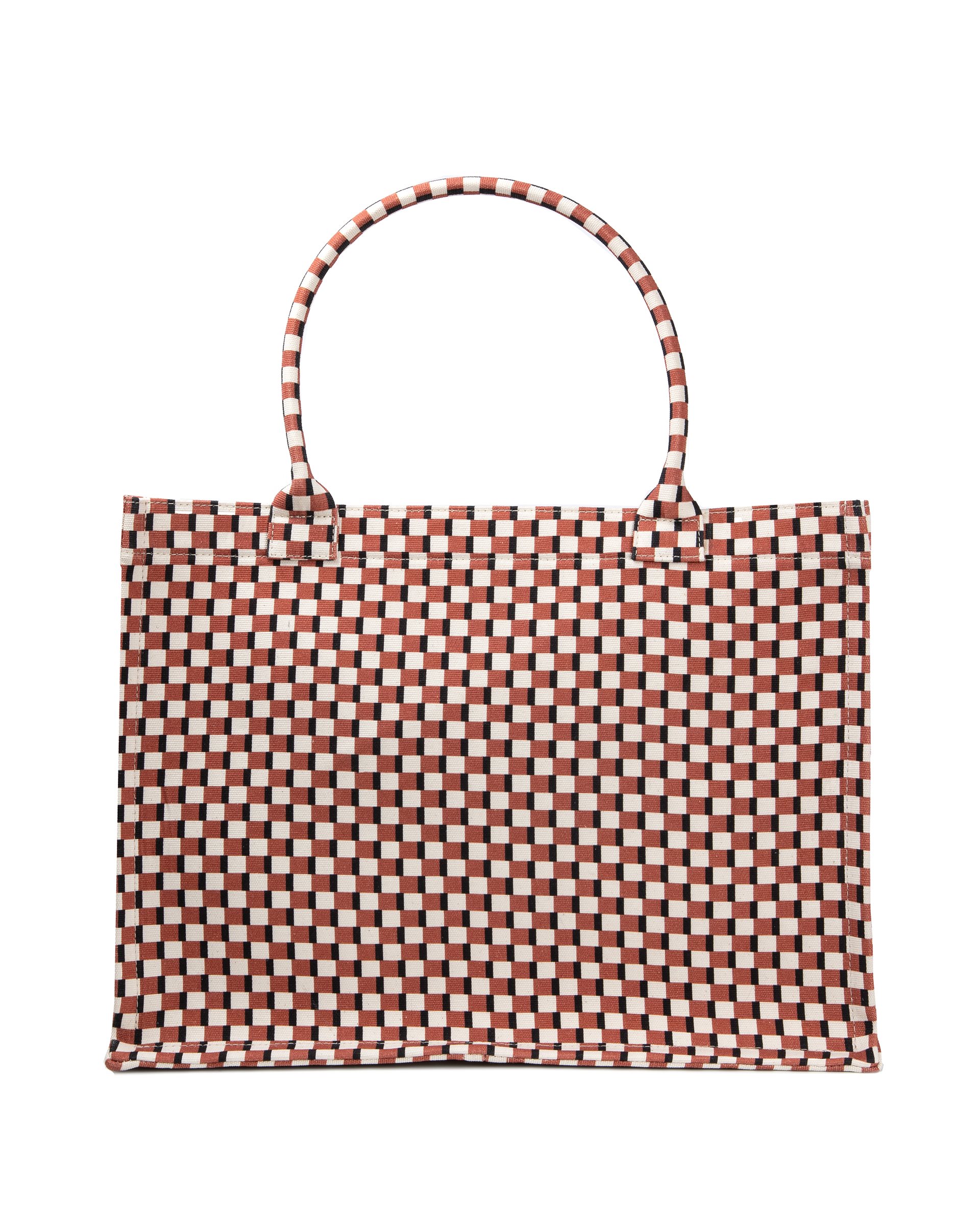 NK Collection - Väska tote brown check | NK