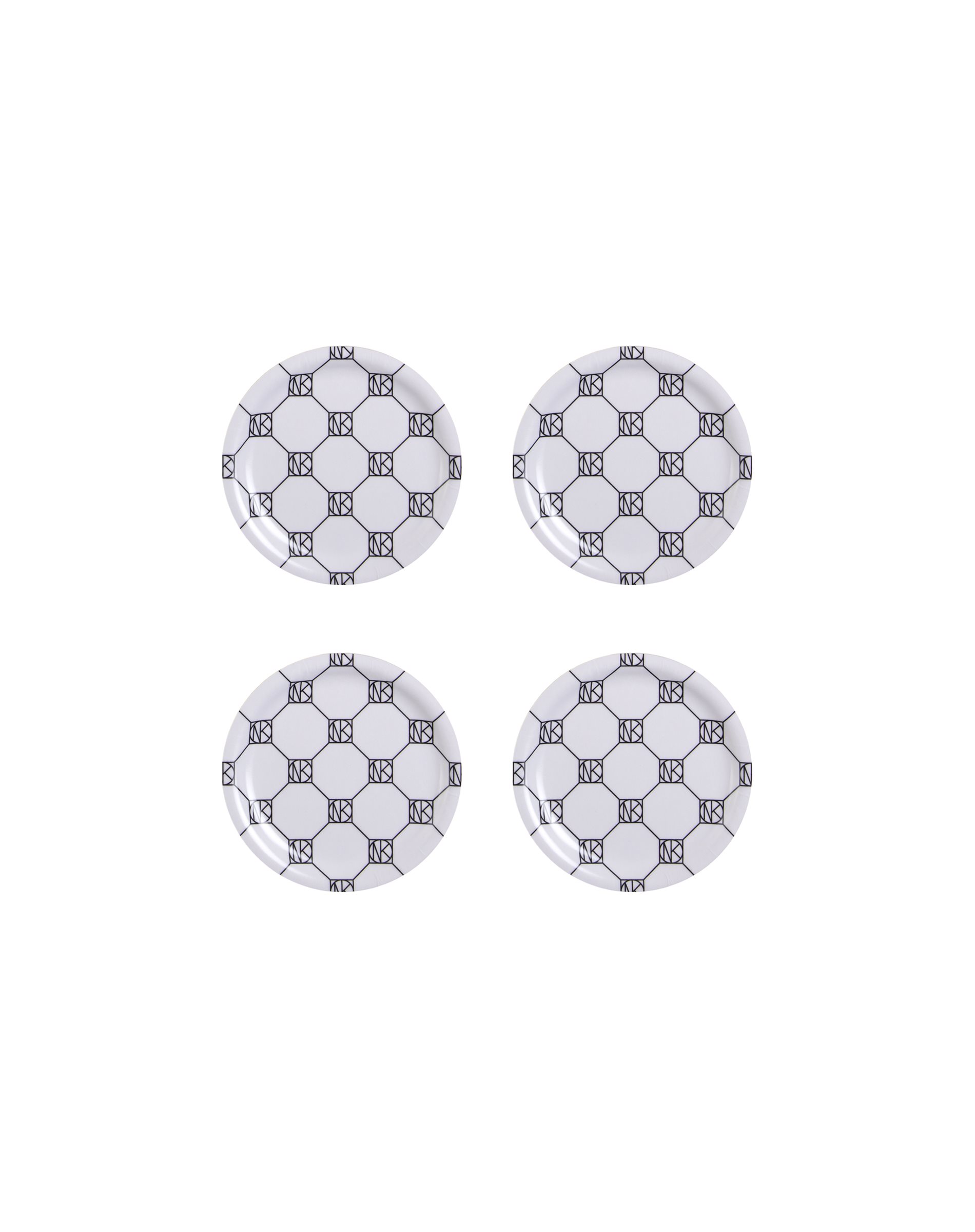 NK Collection - Glasunderlägg 4-pack vit oktagon | NK