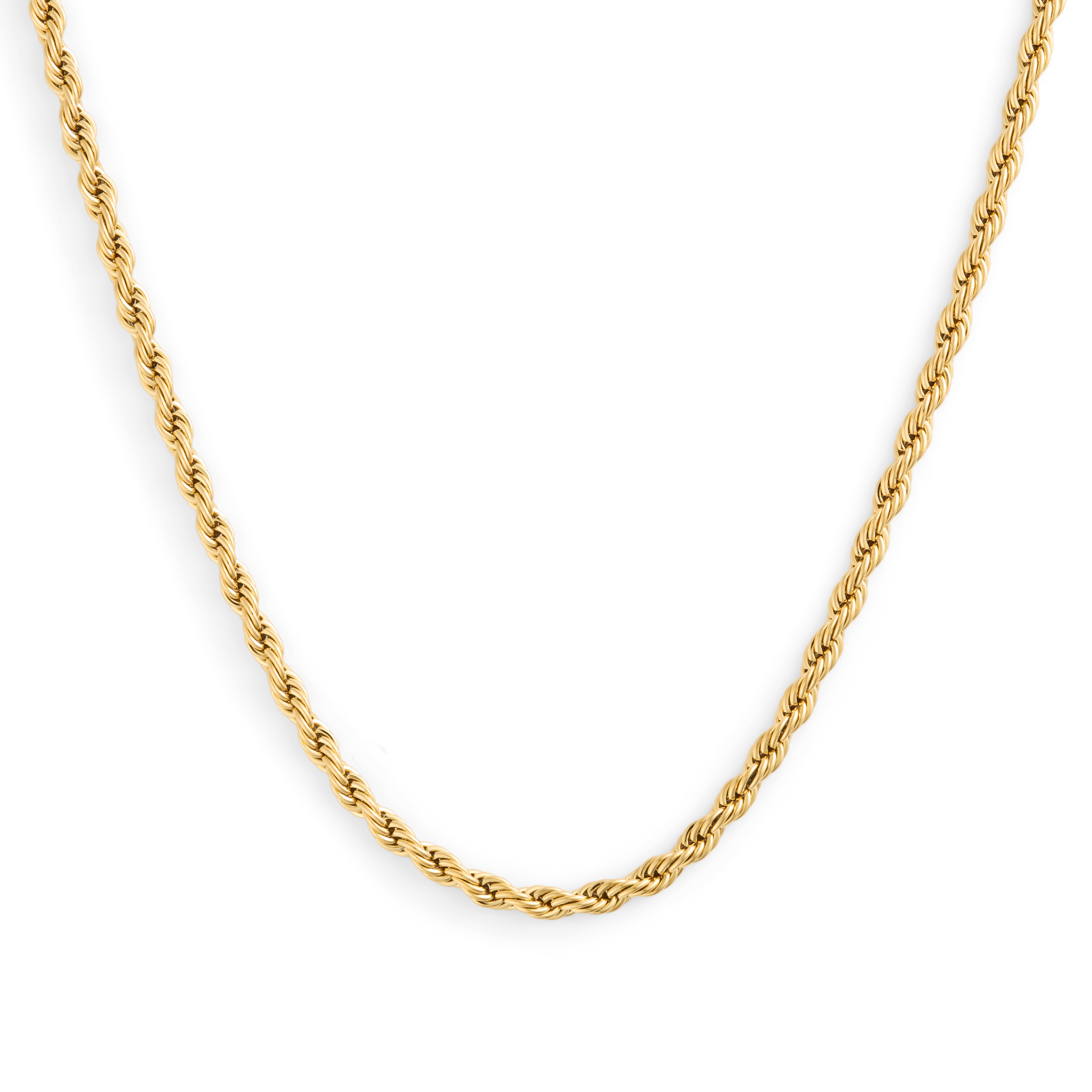 Mockberg - Bold rope chain necklace gold | NK