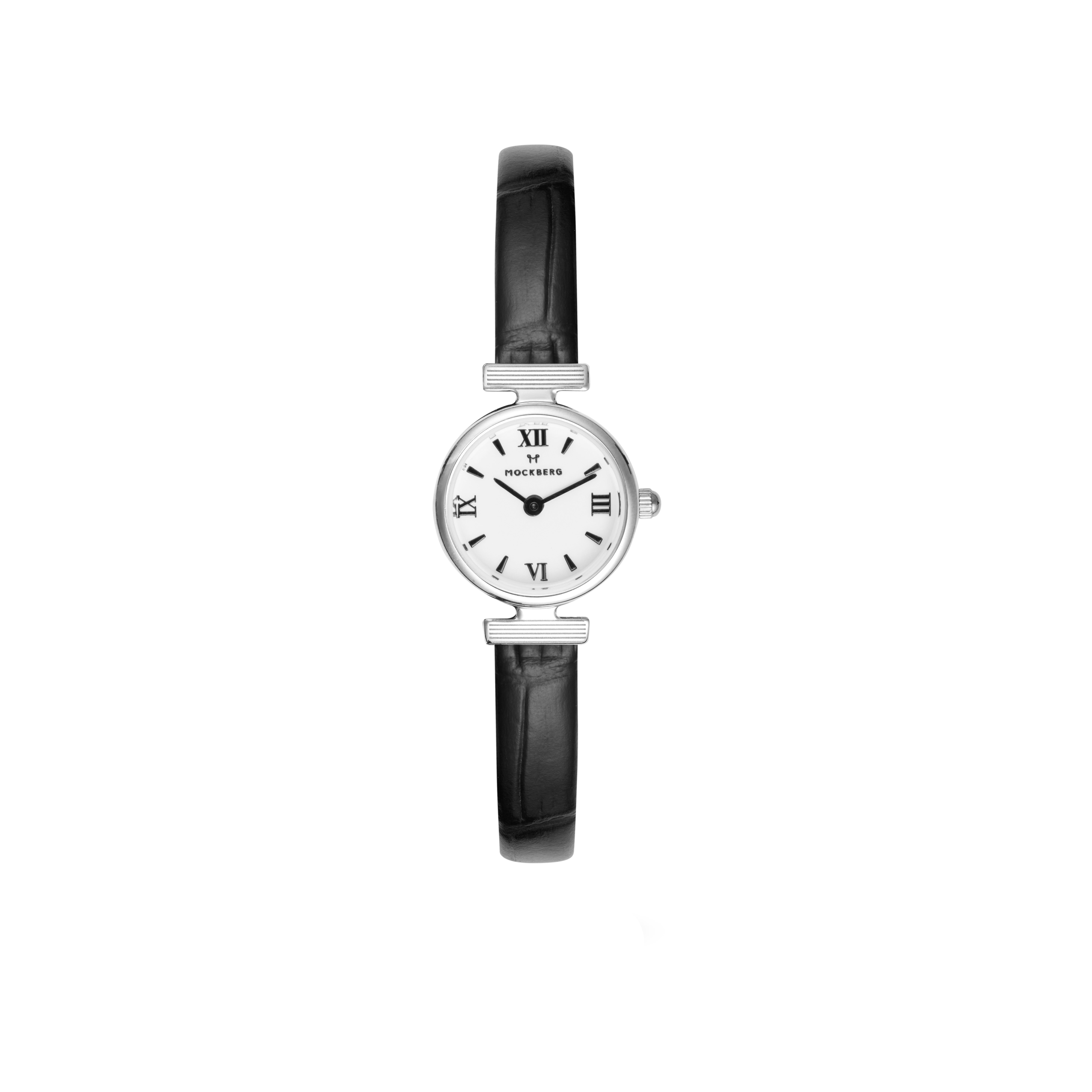Mockberg - Vintage leather watch silver | NK