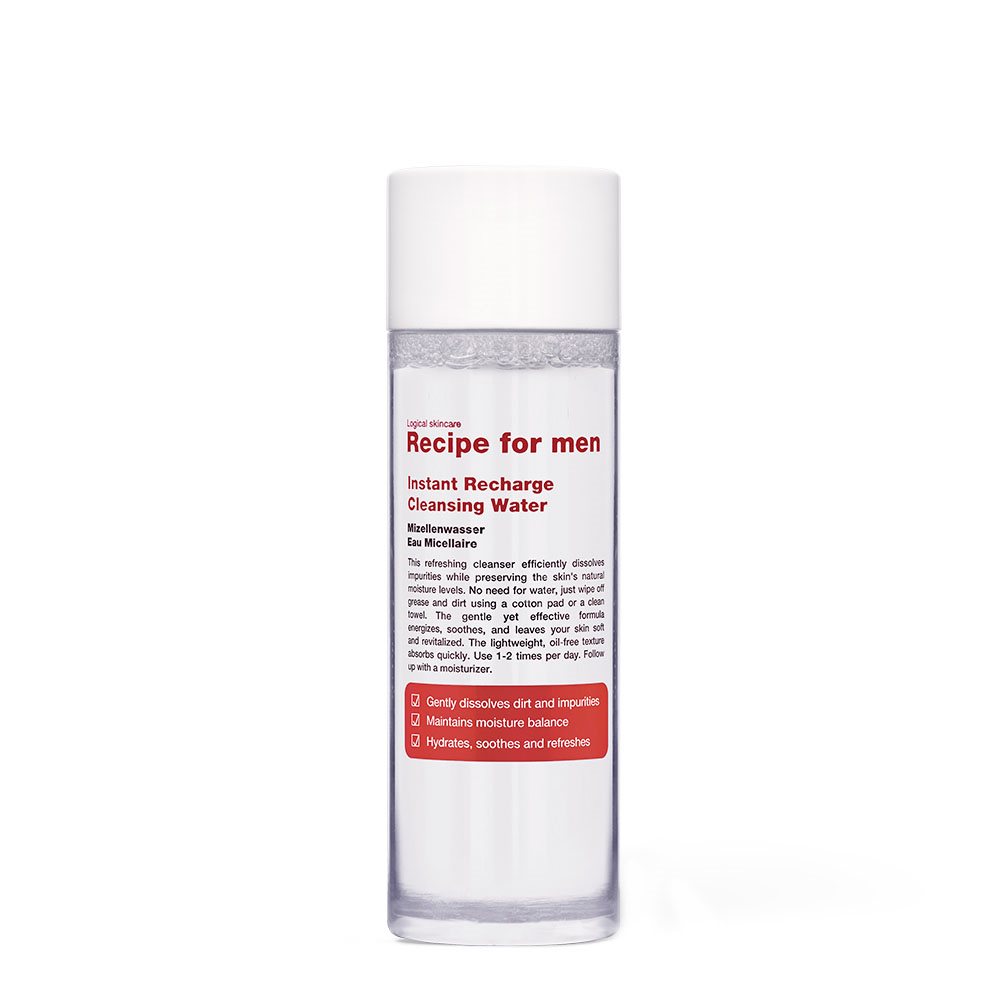 Recipe for Men - Instant recharge cleansing water 100 ml | NK