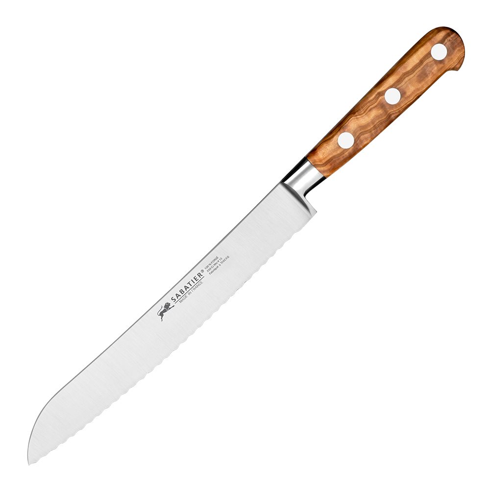 Lion Sabatier - Ideal provence brödkniv stål/olivträ 20 cm | NK